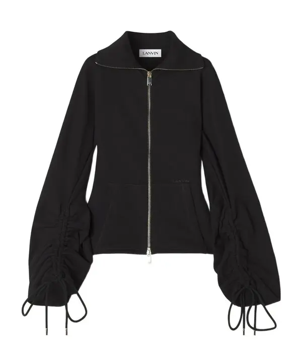 LANVIN Fitted Zipped Jacket With Drawstring Cuffs