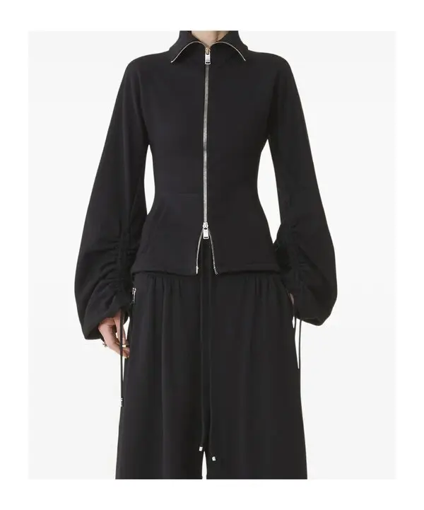 LANVIN Fitted Zipped Jacket With Drawstring Cuffs