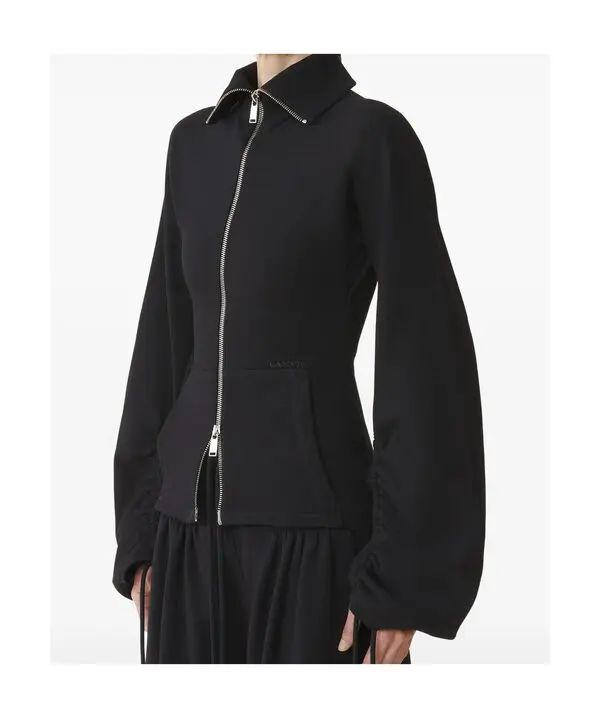 LANVIN Fitted Zipped Jacket With Drawstring Cuffs