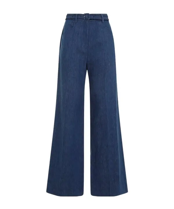 Gabriela Hearst Wide Leg Trousers With Belt