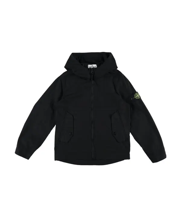 Stone Island Hooded Jacket With Zip Fastening And Flap Pockets