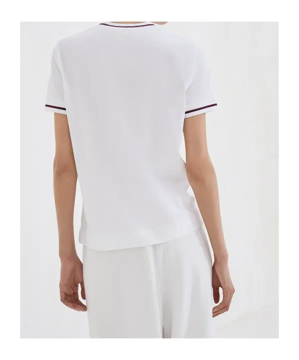 Brunello Cucinelli Logo Detail Crewneck T-shirt