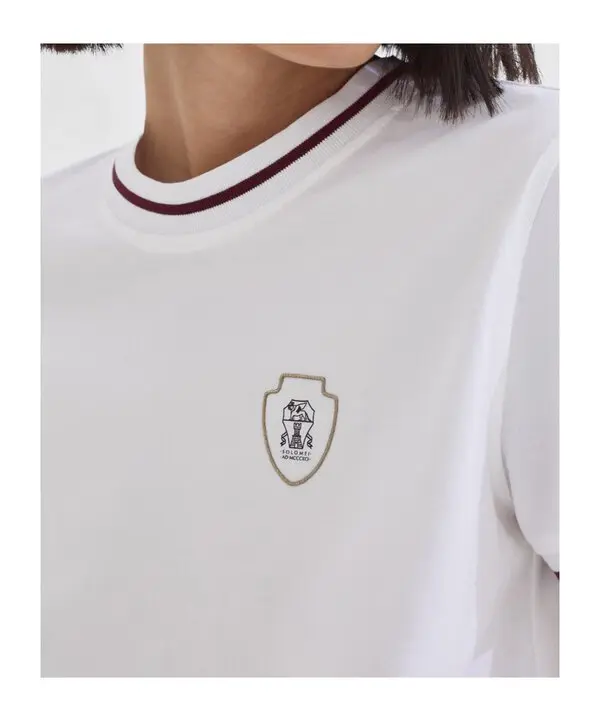 Brunello Cucinelli Logo Detail Crewneck T-shirt