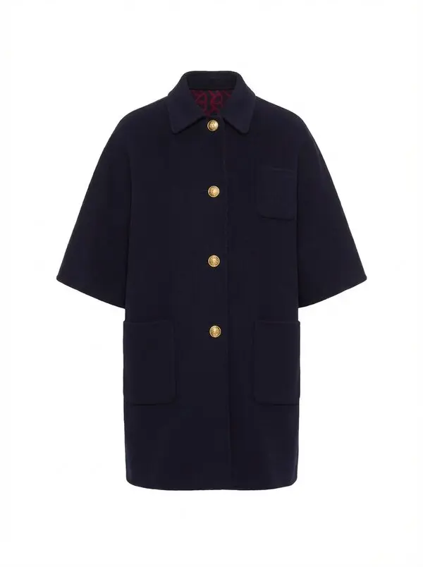 Gucci Reversible Coat With Interlocking Double G Anchor Buttons