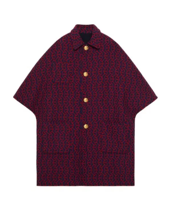 Gucci Reversible Coat With Interlocking Double G Anchor Buttons