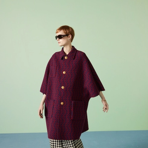 Gucci Reversible Coat With Interlocking Double G Anchor Buttons
