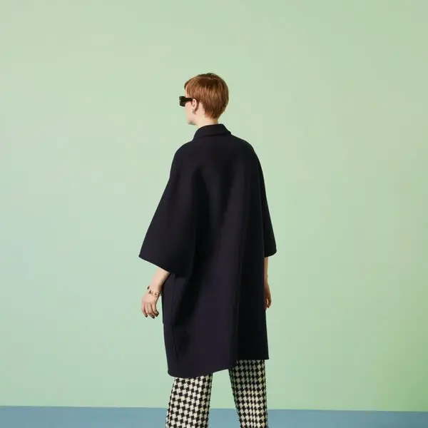 Gucci Reversible Coat With Interlocking Double G Anchor Buttons