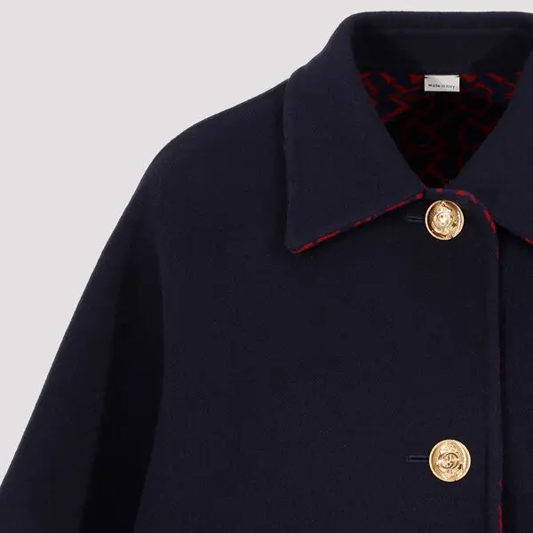 Gucci Reversible Coat With Interlocking Double G Anchor Buttons