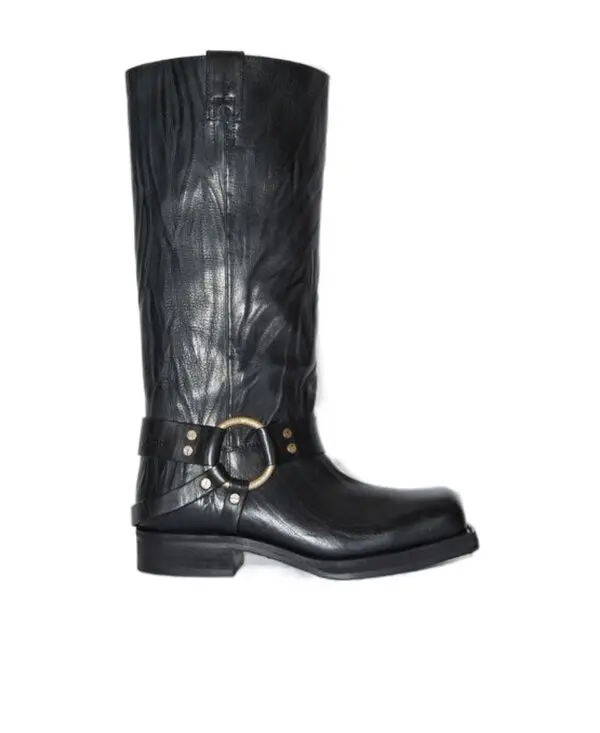 Acne Studios Square Toe Stirrup Boots - Gray