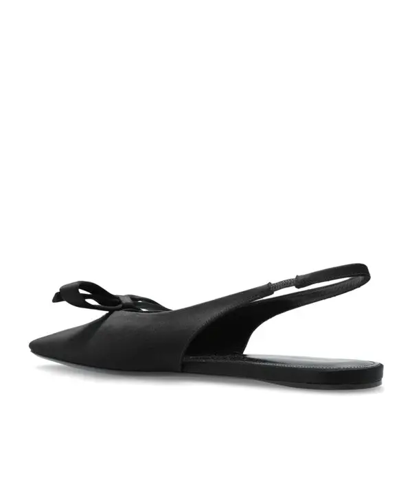 Balenciaga Nano Bow Slingback Flat Pumps