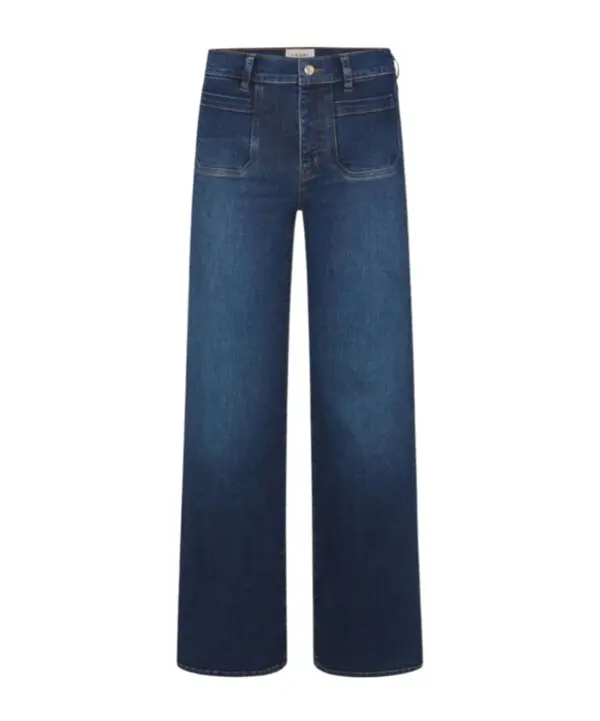 FRAME Belt Loop Jeans High Waisted Straight Leg