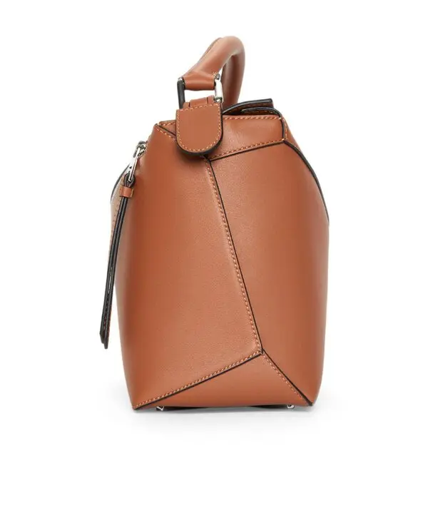 Loewe Puzzle Edge Zip-up Top Handle Bag - Tan