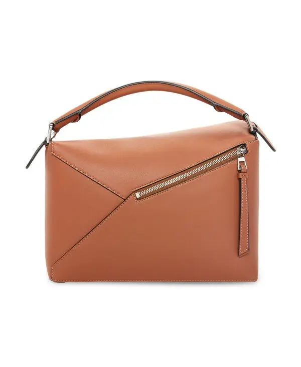 Loewe Puzzle Edge Zip-up Top Handle Bag - Tan