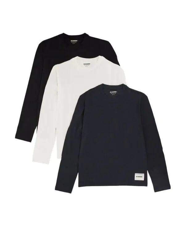 JIL SANDER Pack-of-three Long-sleeved T-shirt