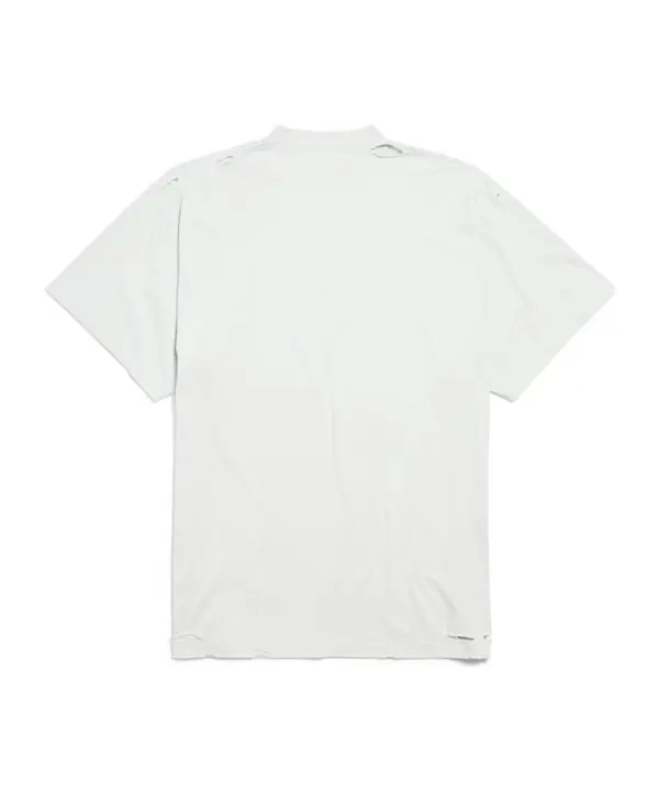Balenciaga Oversized Graphic Print T-shirt - White