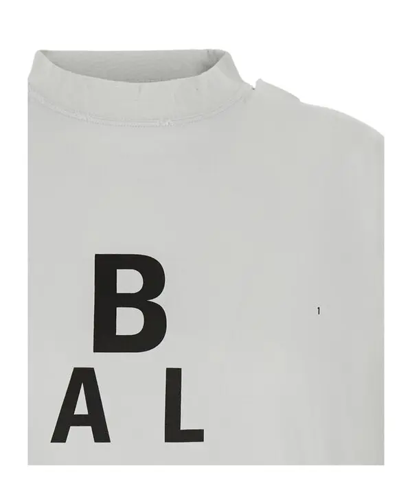 Balenciaga Oversized Graphic Print T-shirt - White