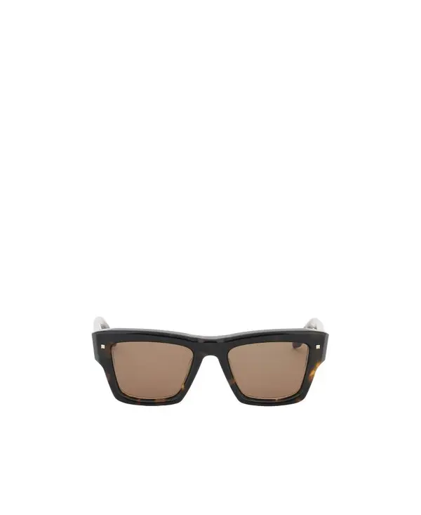 Valentino Garavani Square Frame Sunglasses - Brown