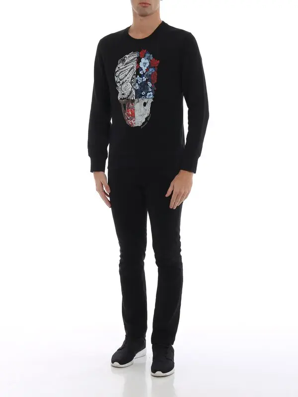 Alexander McQueen Graphic Print Long Sleeve Sweatshirt
