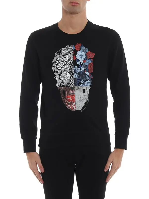 Alexander McQueen Graphic Print Long Sleeve Sweatshirt