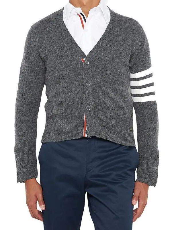 Thom Browne 4-bar Stripe Cardigan
