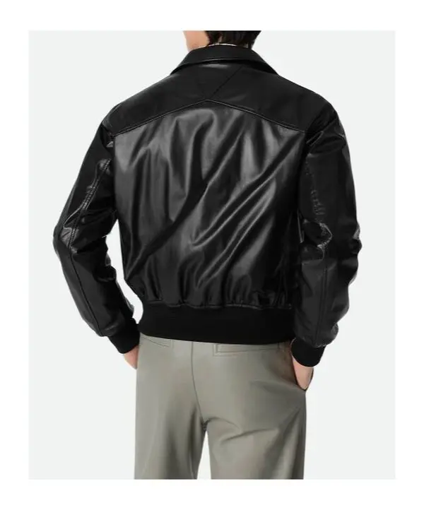 Bottega Veneta Zip-up Leather Blouson - Black