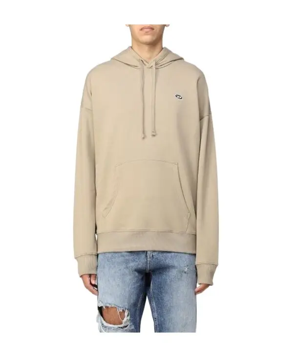DIESEL® Logo Patch Drawstring Hoodie