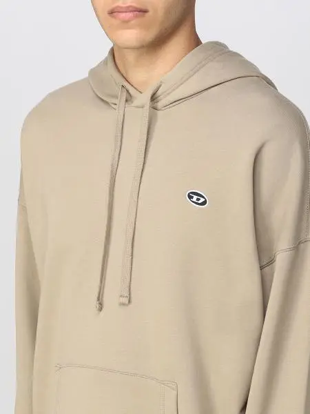 DIESEL® Logo Patch Drawstring Hoodie
