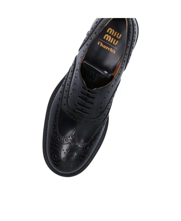 Miu Miu Church's Lace Up Wingtip Shoes