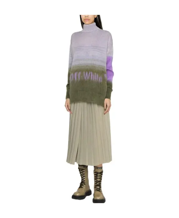 Off-White Helvetica Logo Turtleneck Jumper