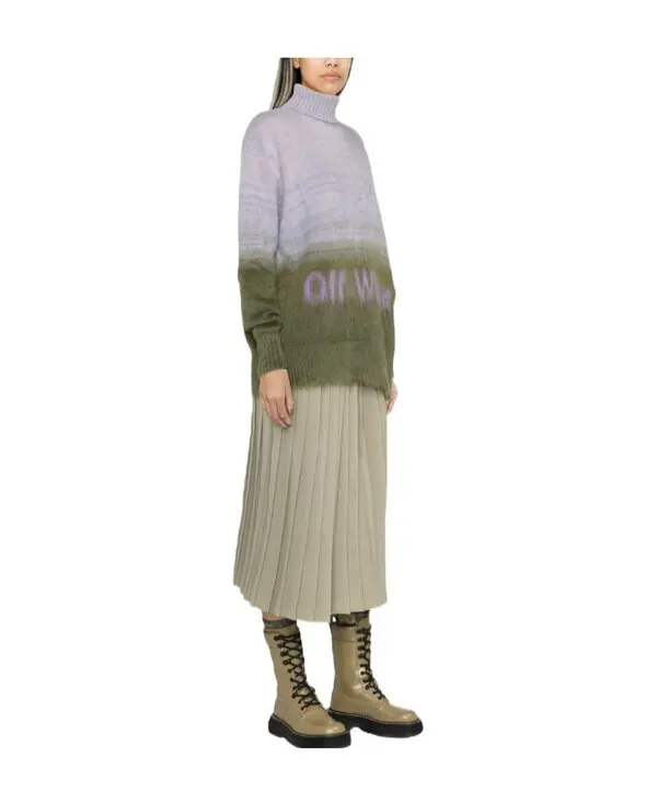 Off-White Helvetica Logo Turtleneck Jumper