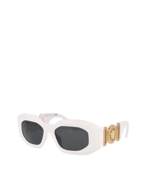 Versace Medusa Oval-frame Sunglasses - White