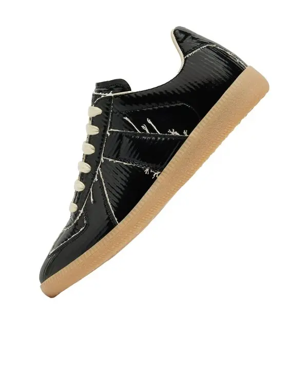 MAISON MARGIELA Replica Lace-up Sneakers - Black