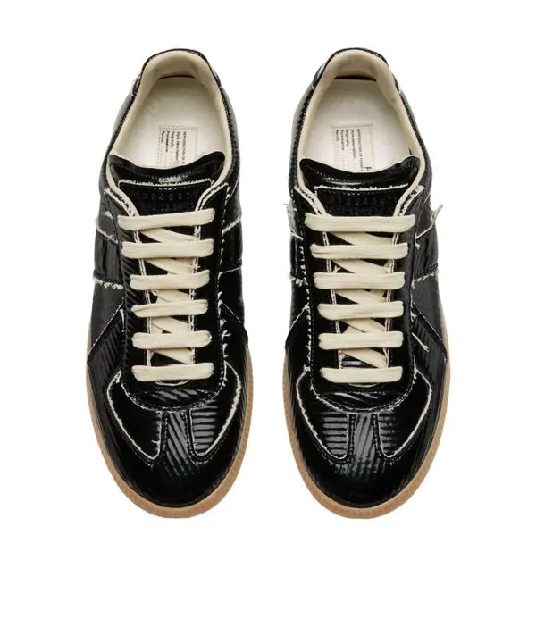 MAISON MARGIELA Replica Lace-up Sneakers - Black