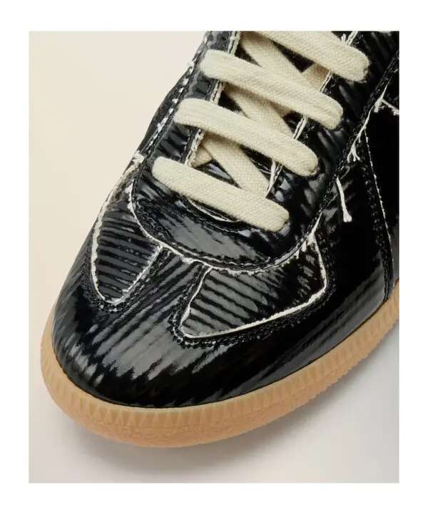 MAISON MARGIELA Replica Lace-up Sneakers - Black