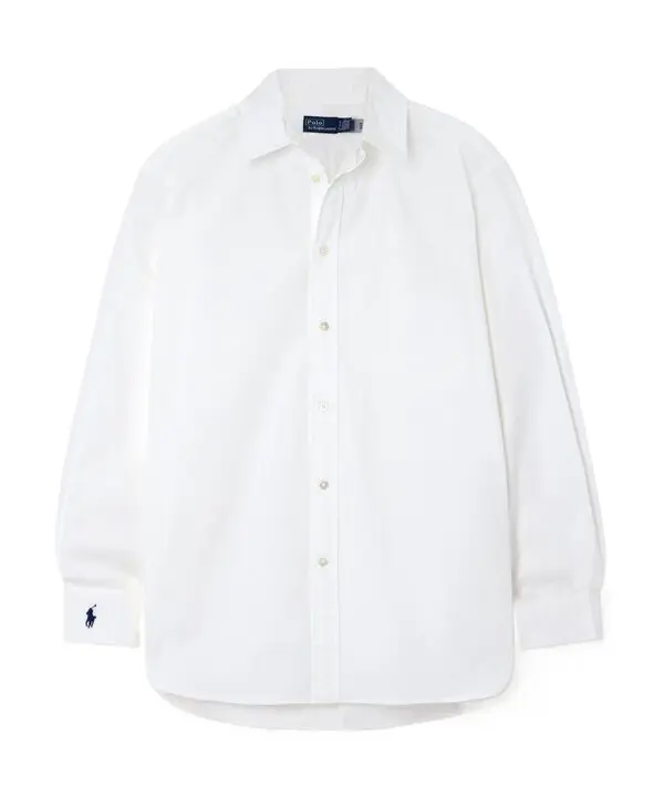 Polo Ralph Lauren Embroidered Cotton-poplin Shirt
