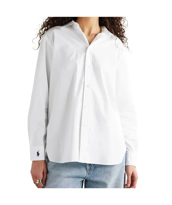 Polo Ralph Lauren Embroidered Cotton-poplin Shirt