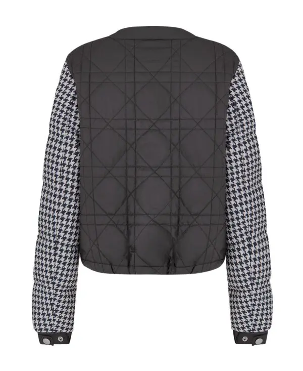 Dior Houndstooth Zip-up Jacket