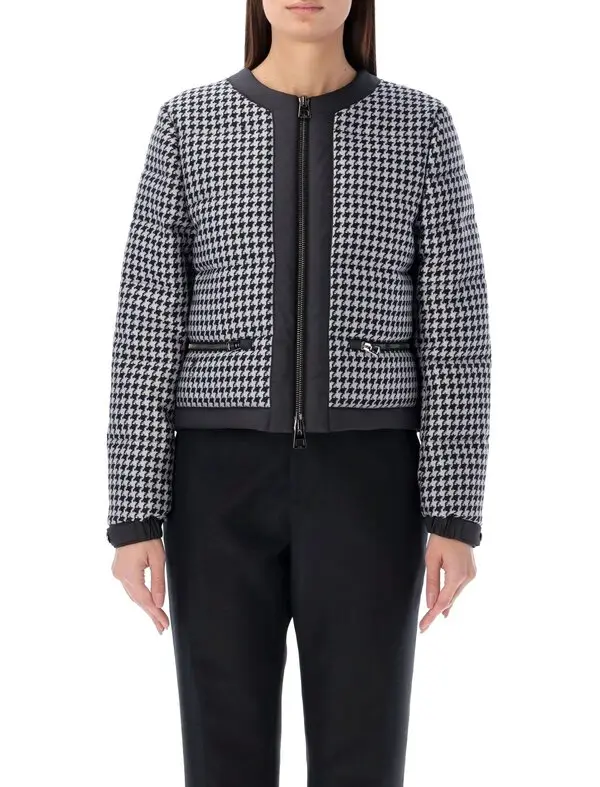 Dior Houndstooth Zip-up Jacket