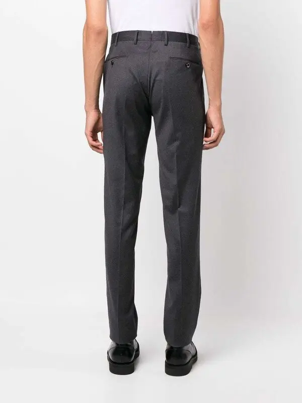 PT TORINO Slim-cut Tailored Trousers - Black