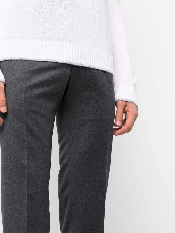 PT TORINO Slim-cut Tailored Trousers - Black