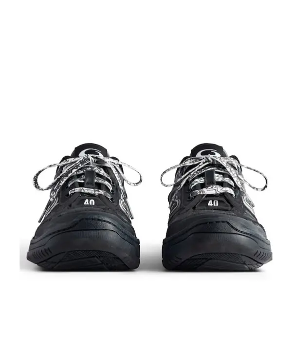 Balenciaga Hamptons Low Top Sneakers - Black