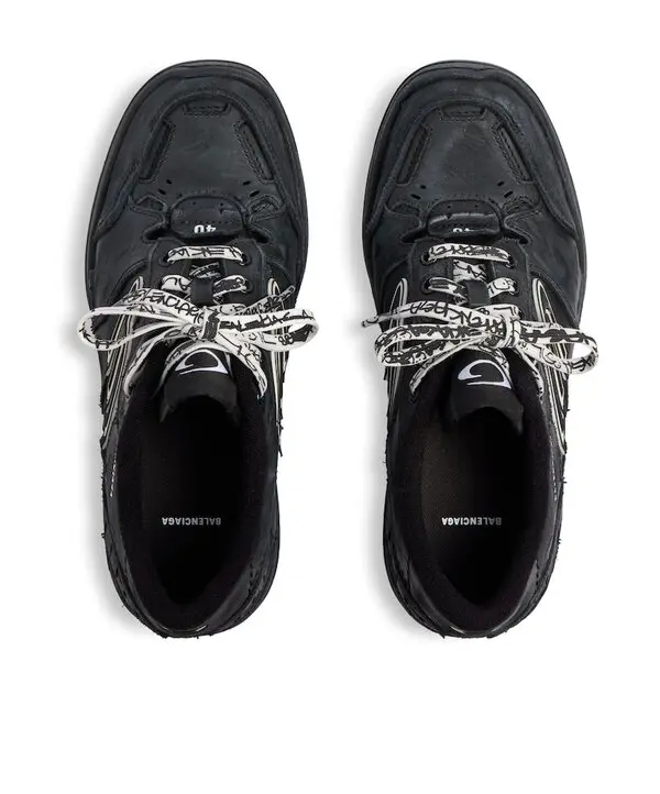 Balenciaga Hamptons Low Top Sneakers - Black