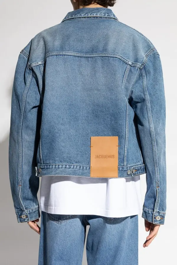 Jacquemus Collared Button-up Denim Jacket - Blue