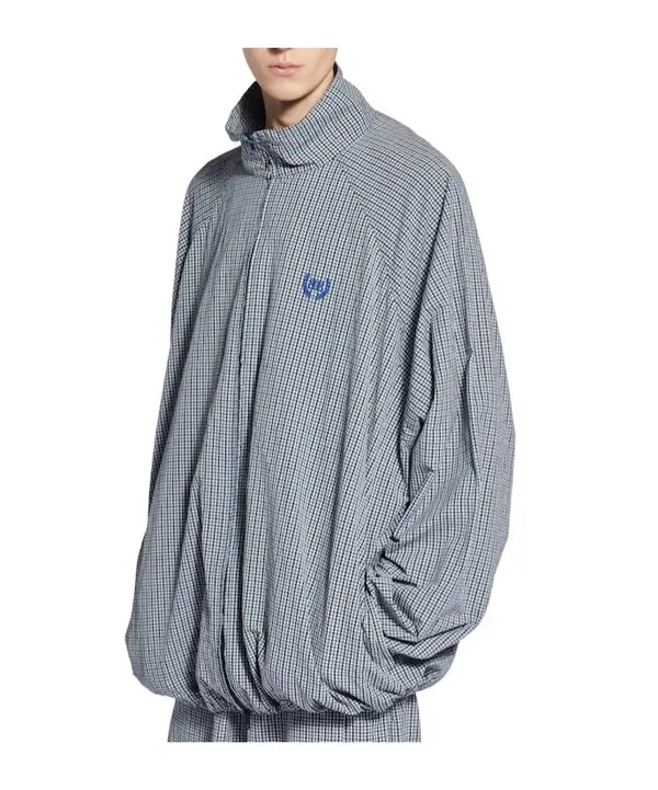Balenciaga Checked Zip-up Jacket