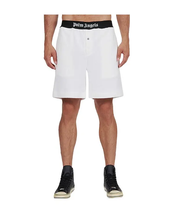 Palm Angels Embossed Logo Track Shorts