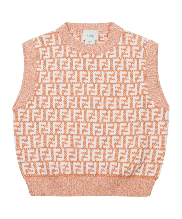Fendi Ff Logo Knitted Vest
