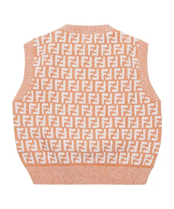 Fendi Ff Logo Knitted Vest