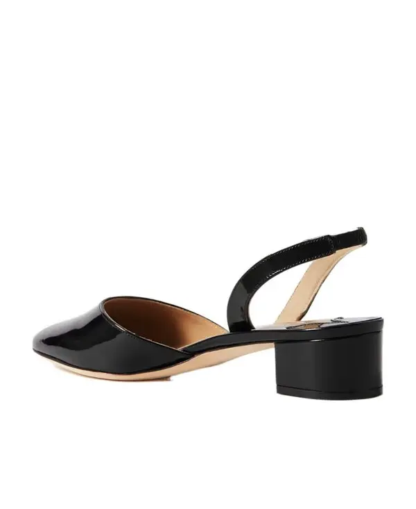 Manolo Blahnik Aspro 30 Exposed Low Heels - Black