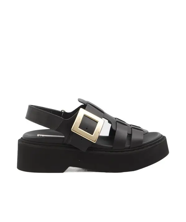 ROGER VIVIER Viv Rangers Buckled Platform Sandals