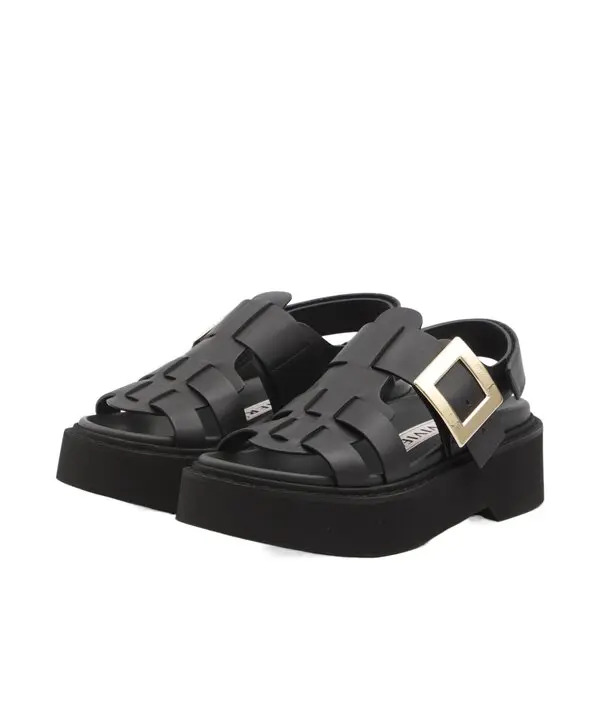 ROGER VIVIER Viv Rangers Buckled Platform Sandals